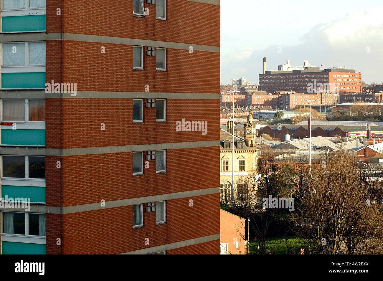 Multi Storey Flat and Gledhow Wing, St James; Hospital, Leeds Stock ...