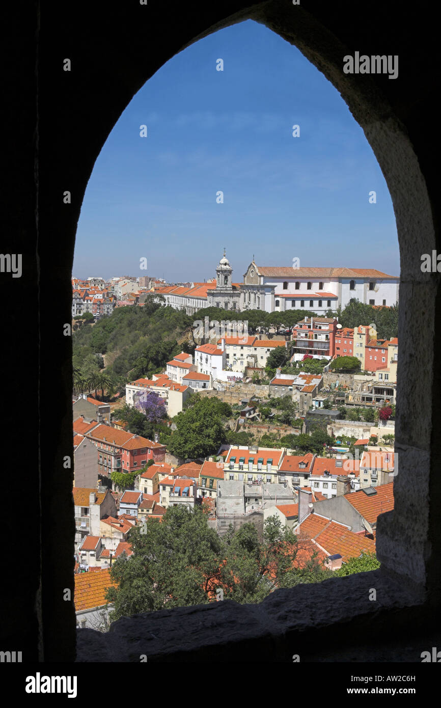 Through the Arched Window Stock Photo - Alamy