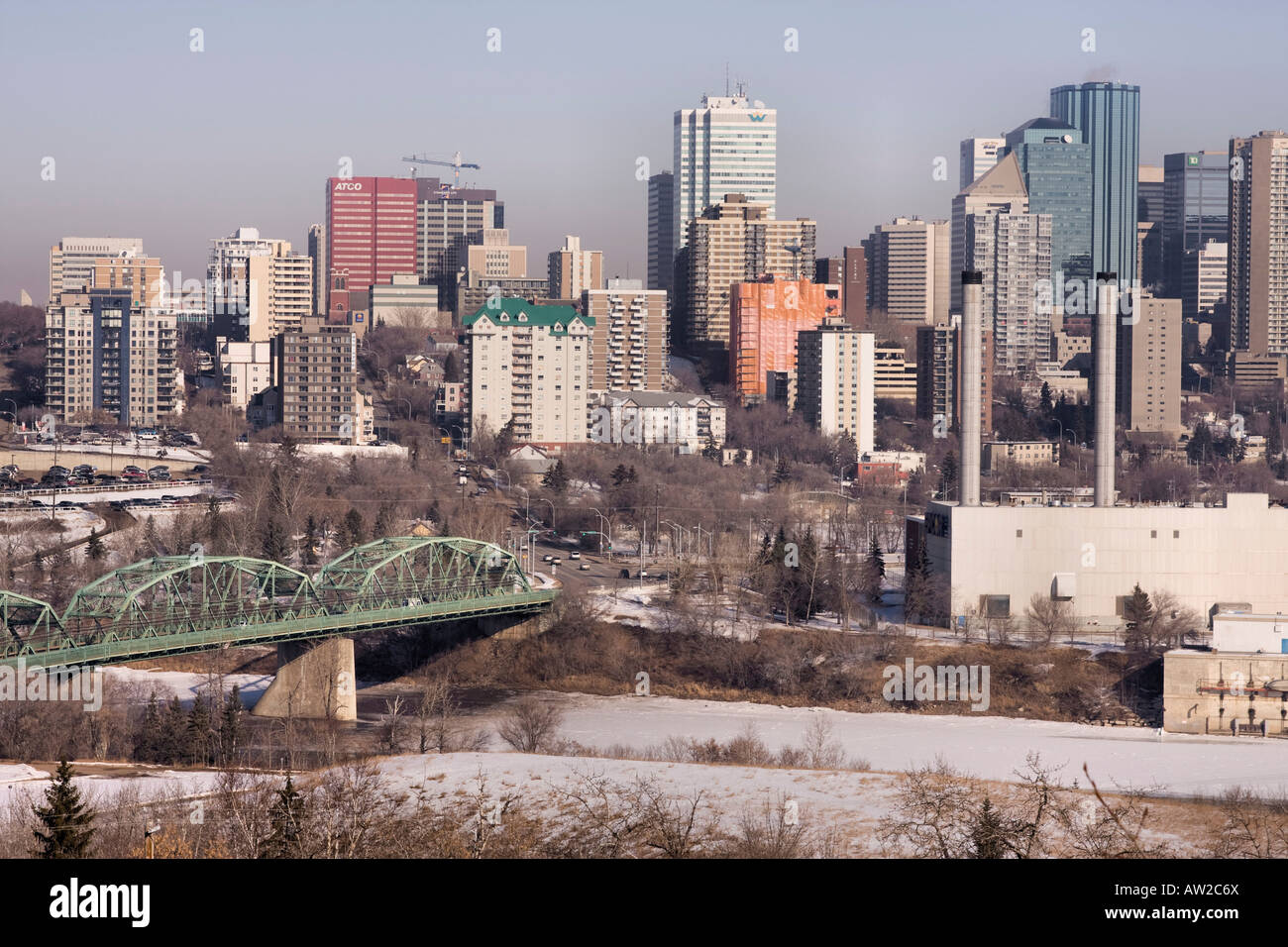 Edmonton winter skyline hi-res stock photography and images - Alamy