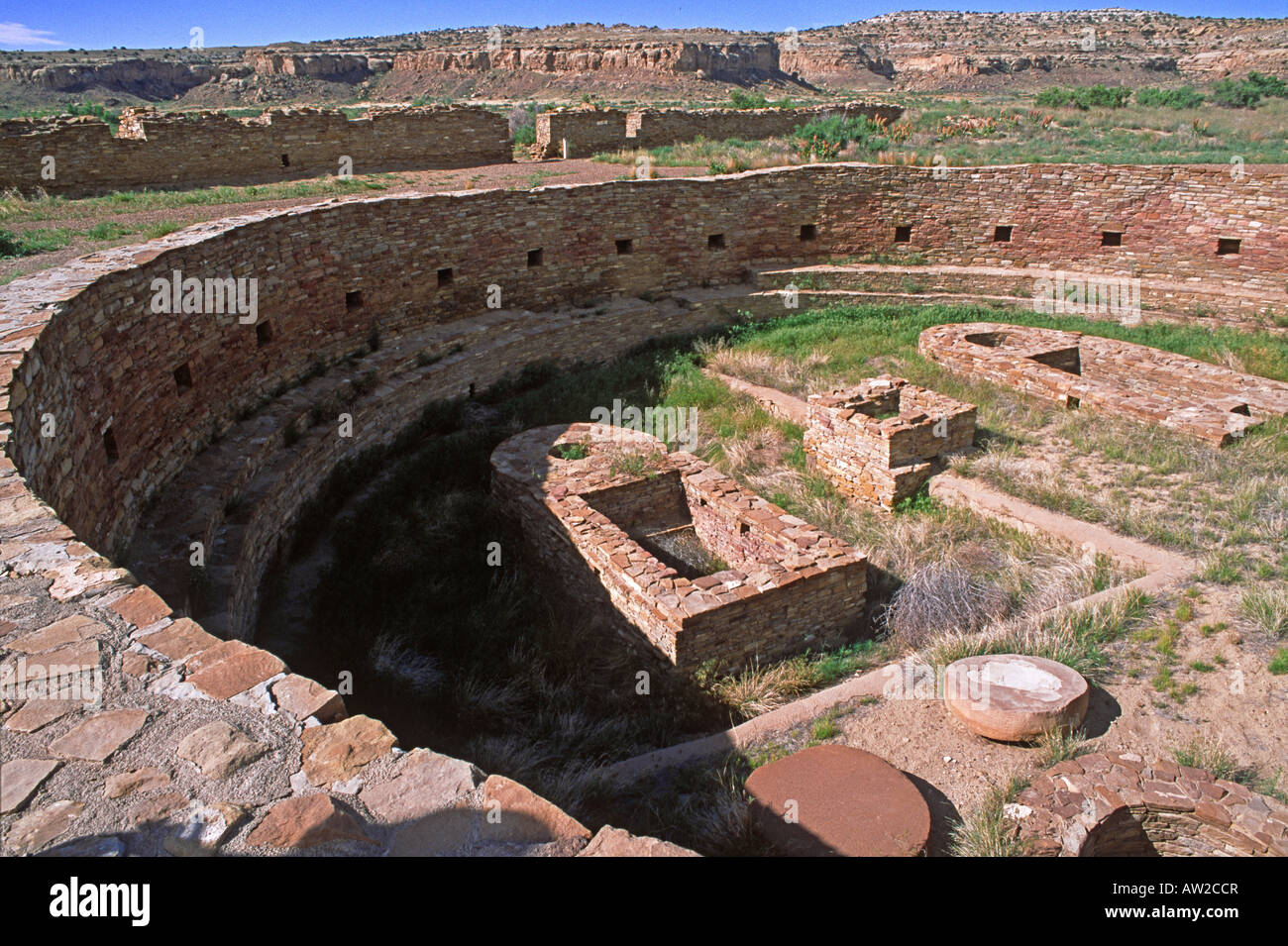 Casa Rinconada great Kiva Stock Photo - Alamy