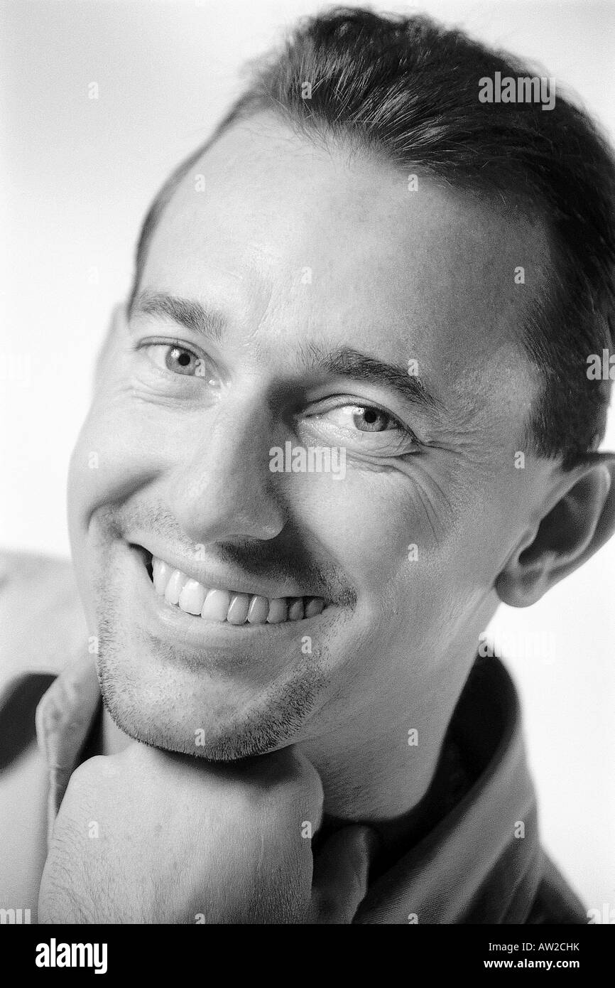 Relax smile Black and White Stock Photos & Images - Alamy