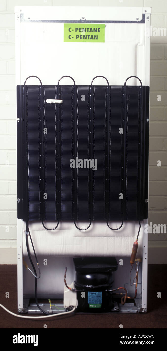 refrigerator compressor at the back of a refrigerator Stock Photo - Alamy