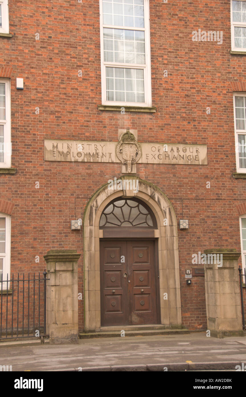 Labour exchange, Nottingham, Nottinghamshire, UK Stock Photo - Alamy