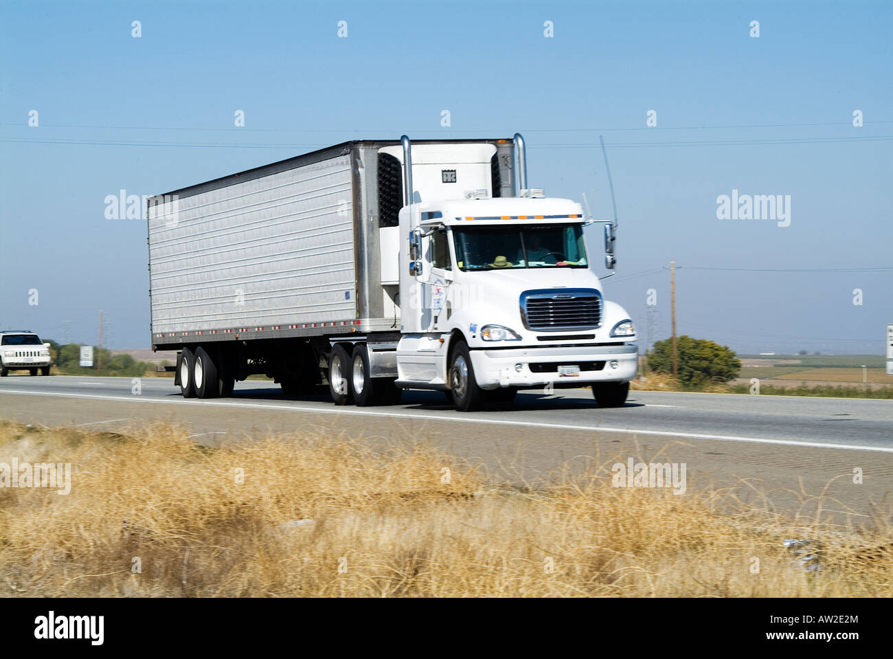 truck lorry juggernaut logistics distribution Stock Photo - Alamy
