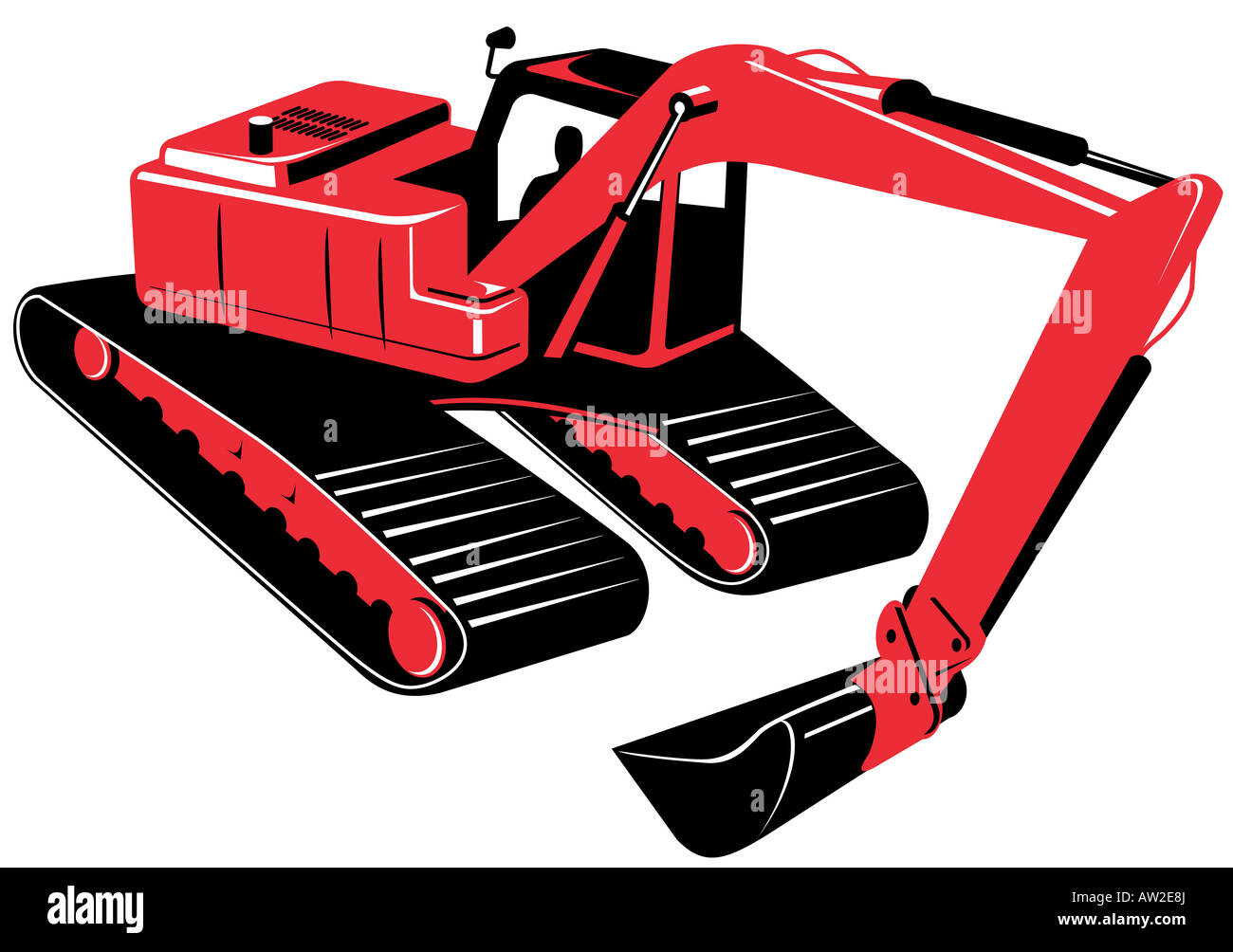 Digger cut out hi-res stock photography and images - Alamy