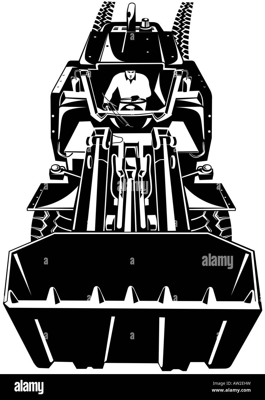 Wheel loader Black and White Stock Photos & Images - Alamy