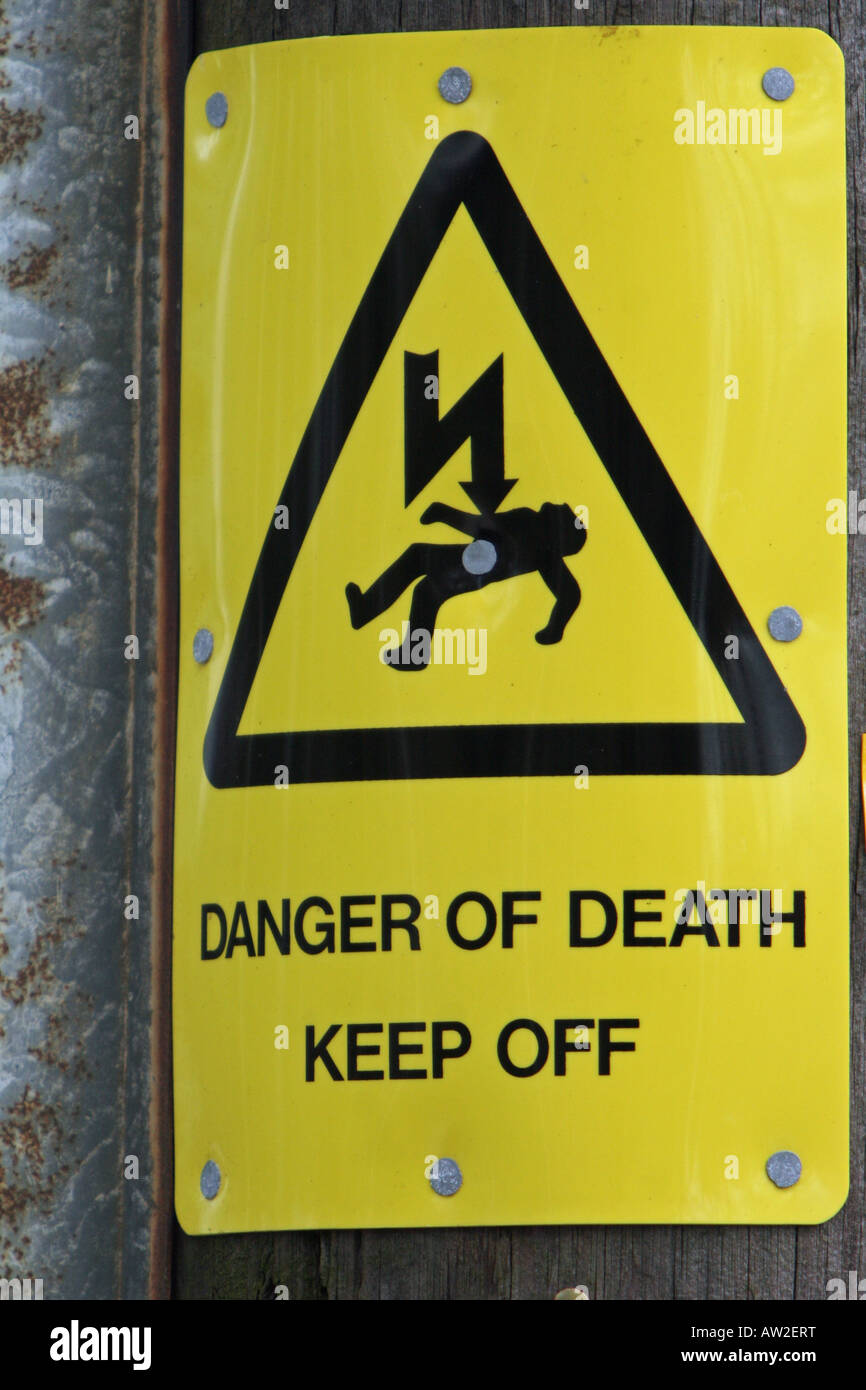 Danger Death Keep Off Sign Stock Photos & Danger Death Keep Off Sign ...