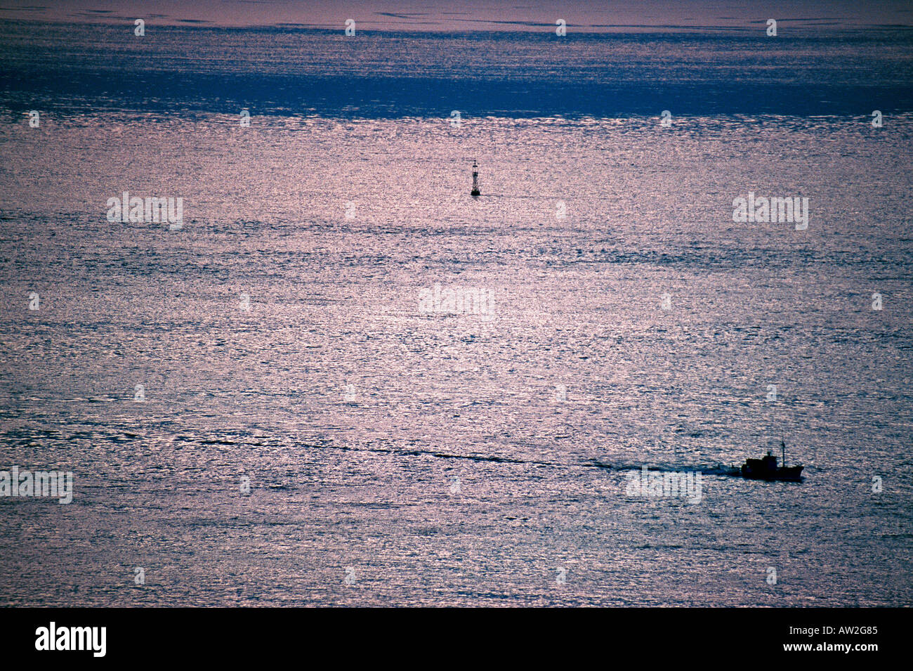 Fishing boat in the strait of gibraltar hi-res stock photography and ...