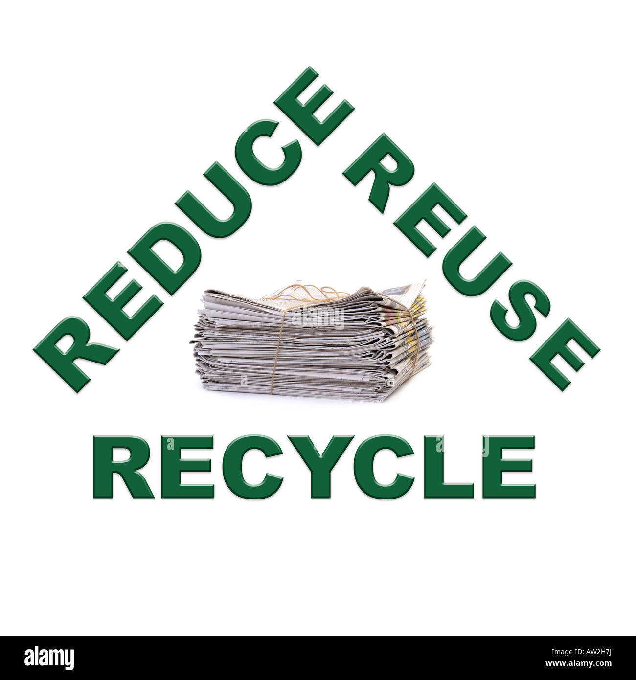 Reduce-reuse-recycle concept series - waste paper Stock Photo - Alamy
