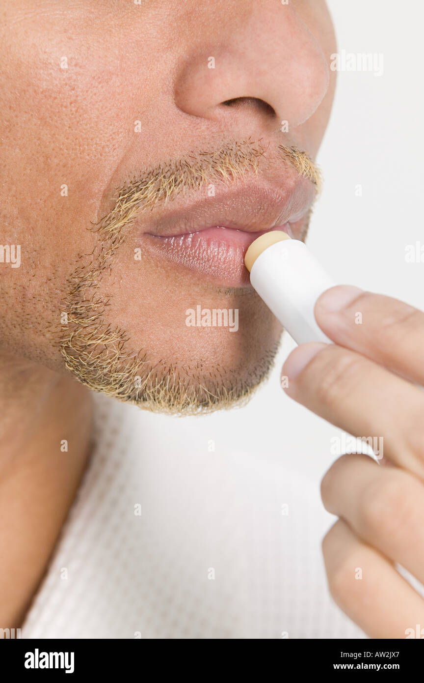 Lip balm man hi-res stock photography and images - Alamy