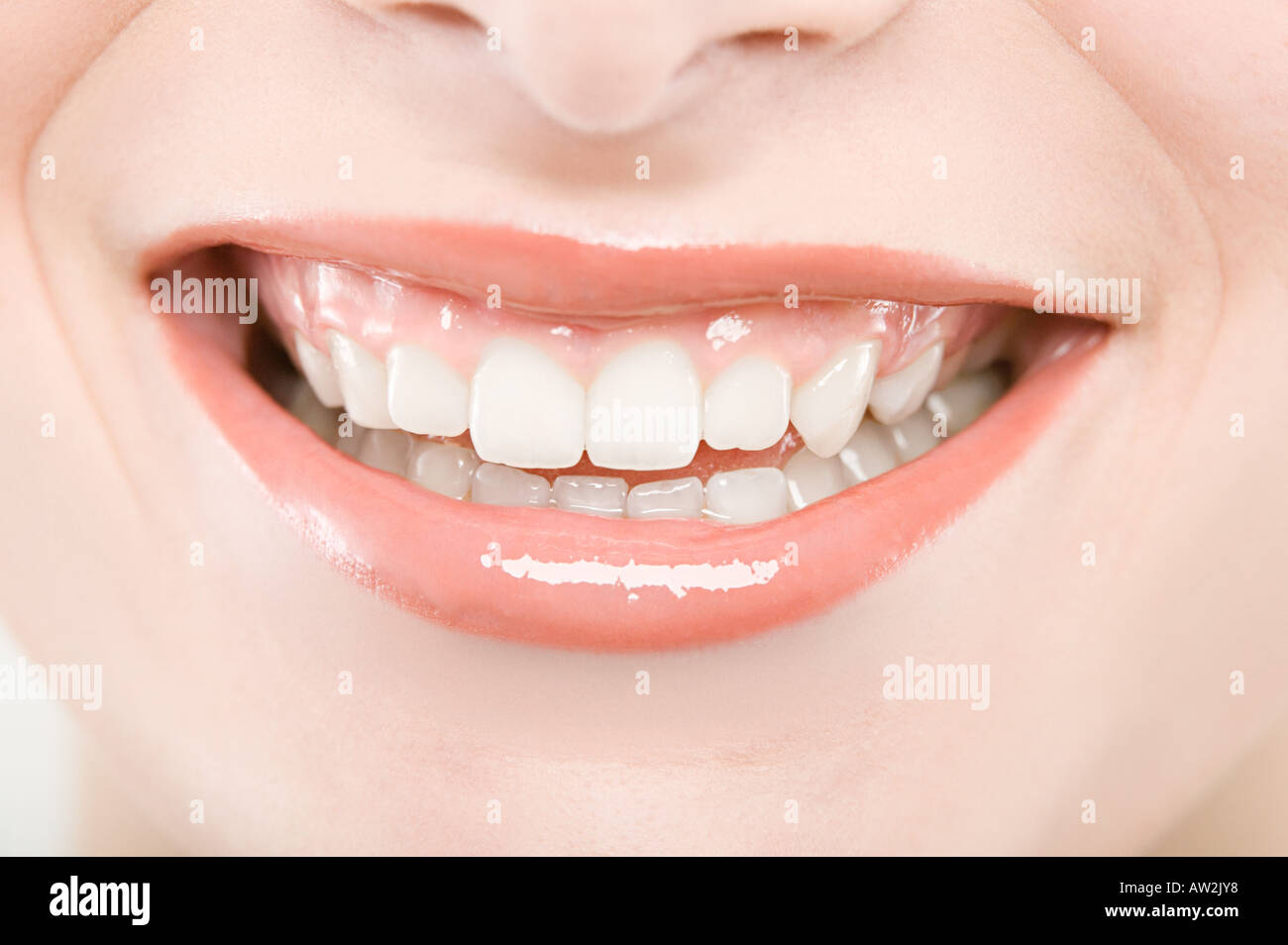 A womans smiling mouth Stock Photo - Alamy