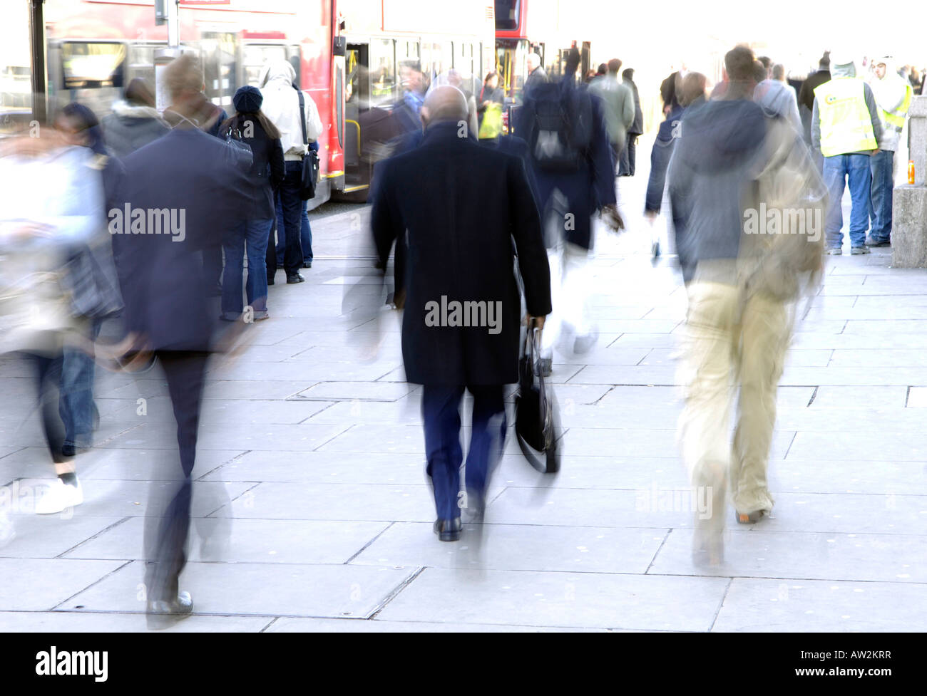 White collar worker action stepping striding business travel rush hi ...