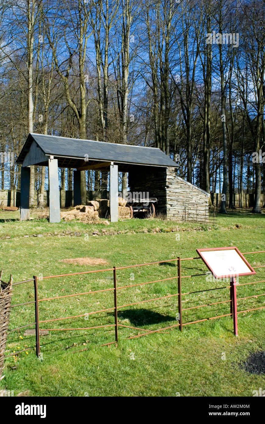 Slate barn originally from Gwynedd, North Wales St Fagans National ...