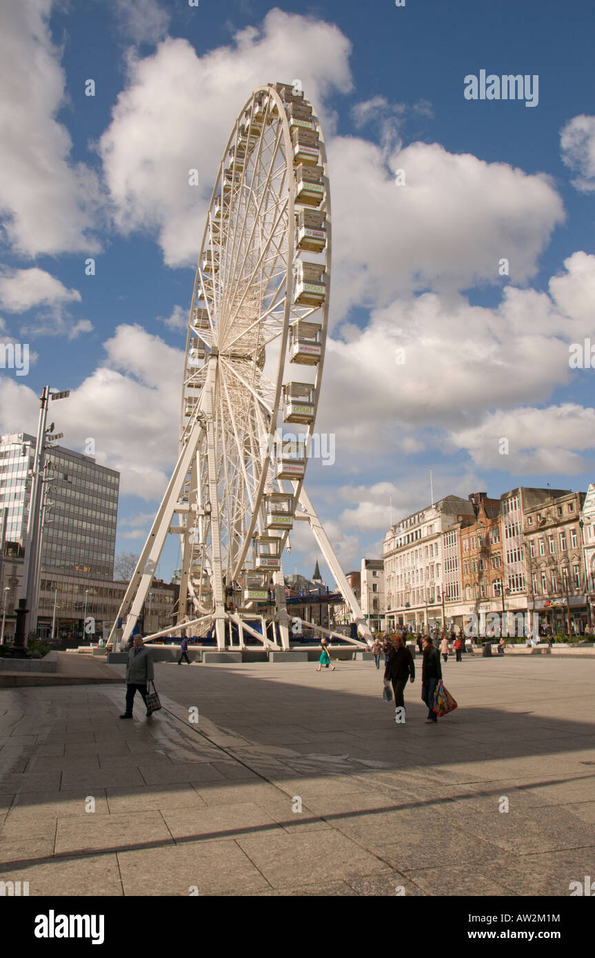 Nottingham eye in the old Market square, March 2008 Stock Photo - Alamy