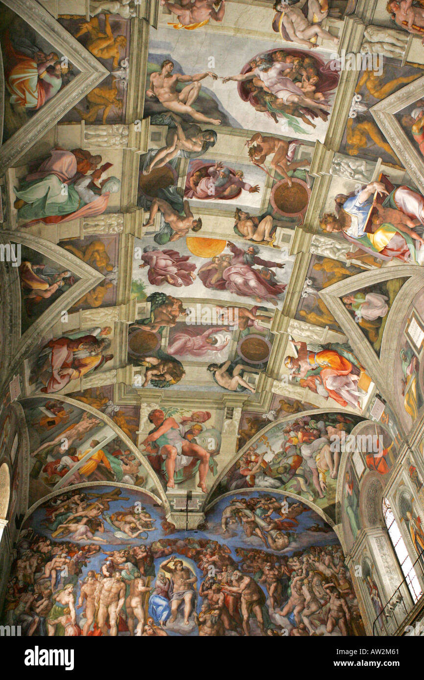World famous Rome landmark building Sistine Chapel Michelangelos ...