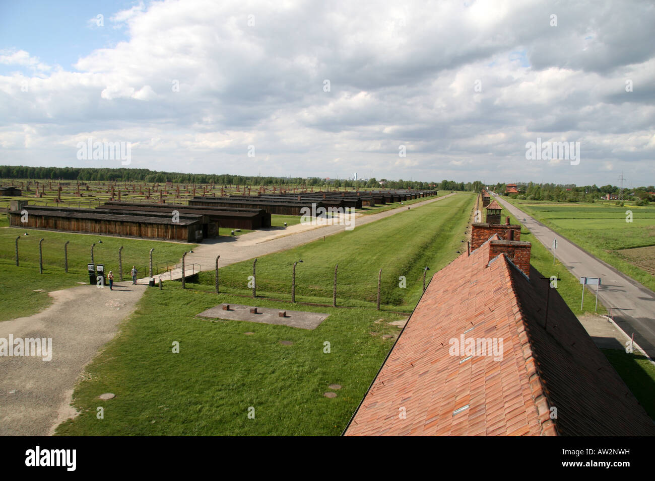 Auschwitz concentration camp aerial hi-res stock photography and images ...