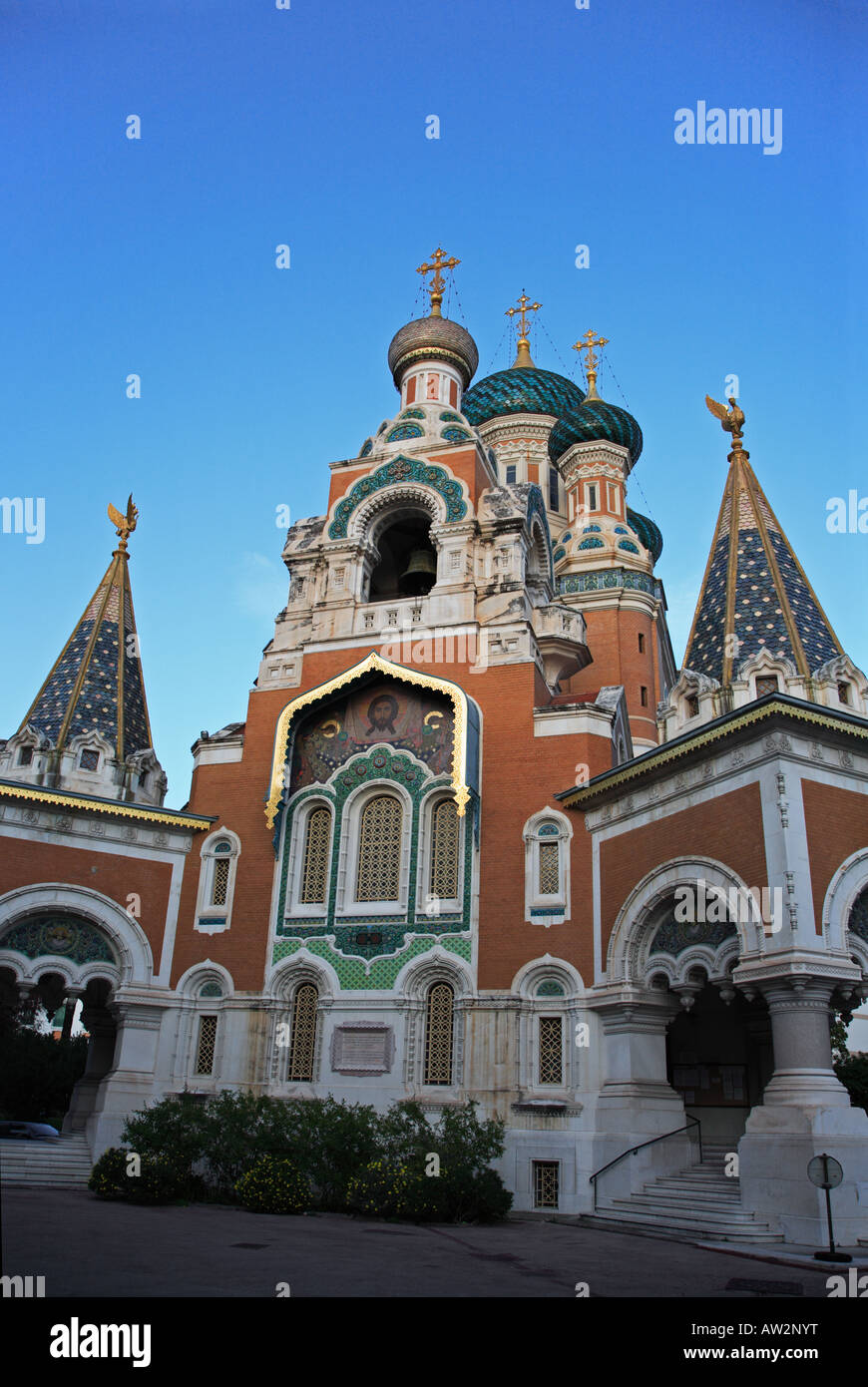 The Russian Orthodox Church of St Nicolas at Nice Stock Photo - Alamy