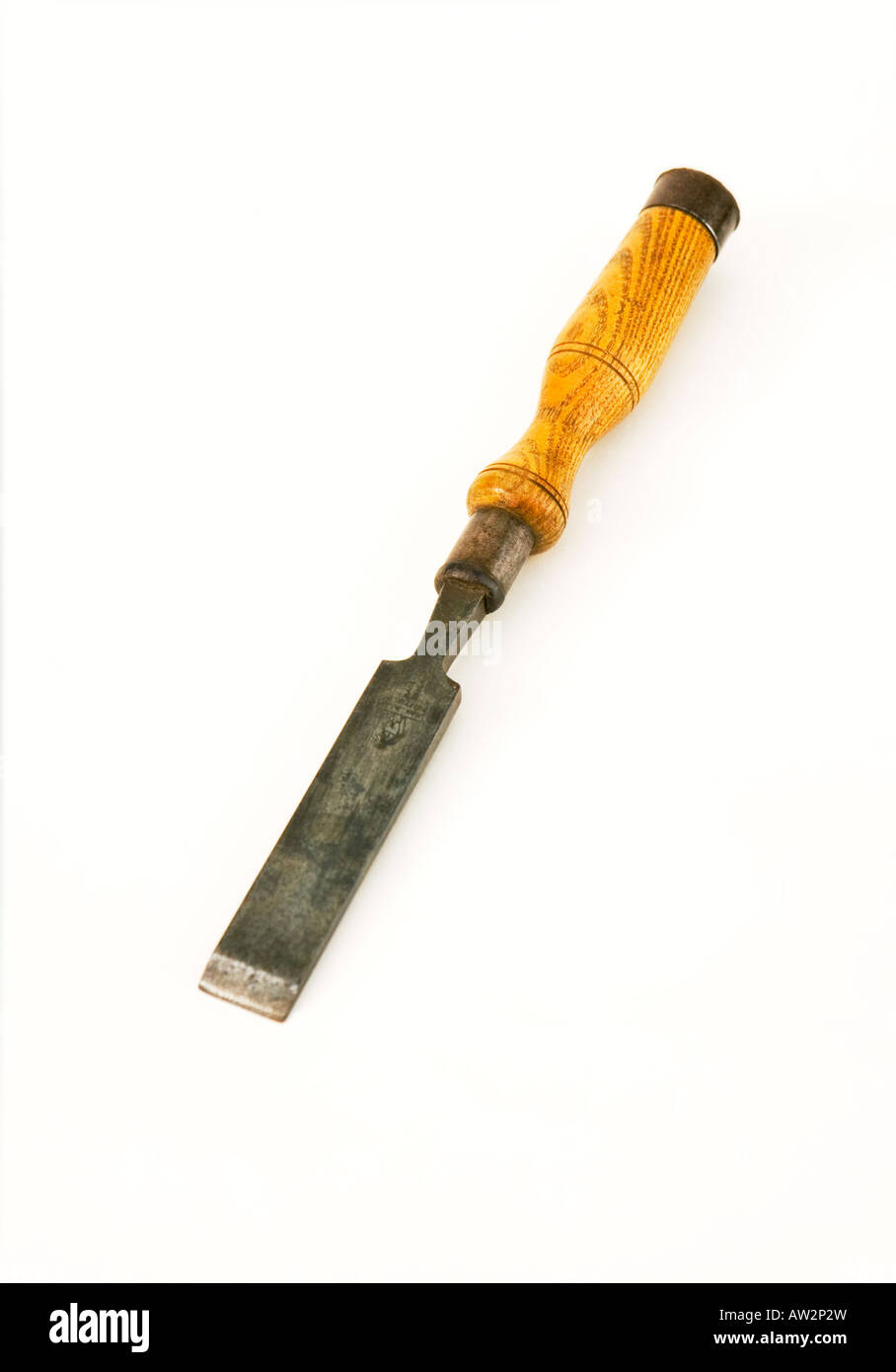 Vintage Chisel shot on a white background Stock Photo - Alamy