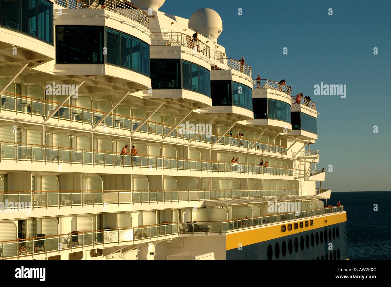 Cruise Ship Celebrity Cruise Lines Infinity stateroom balconies Stock ...