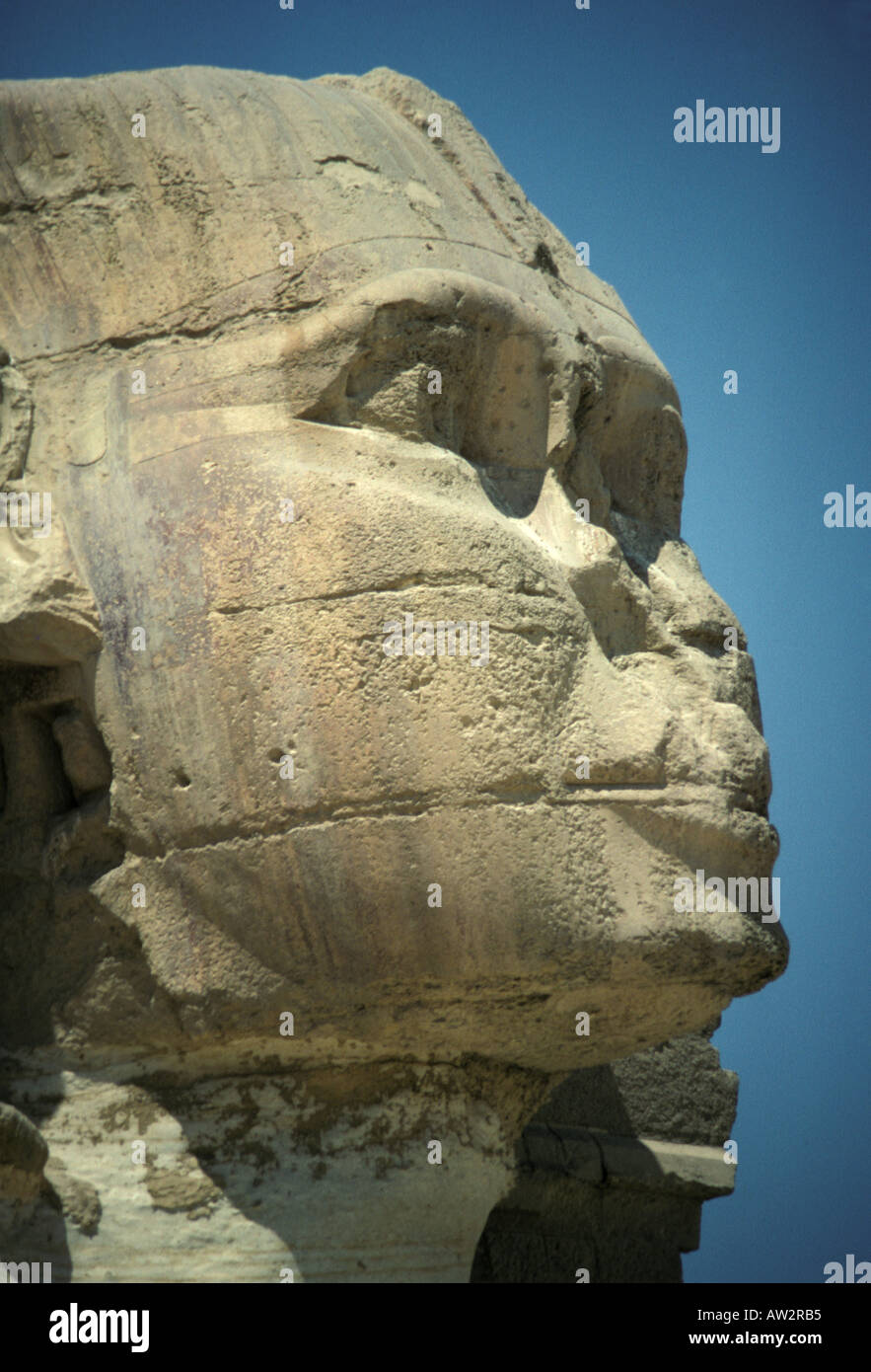 Egypt Sphinx portrait at Giza Stock Photo - Alamy
