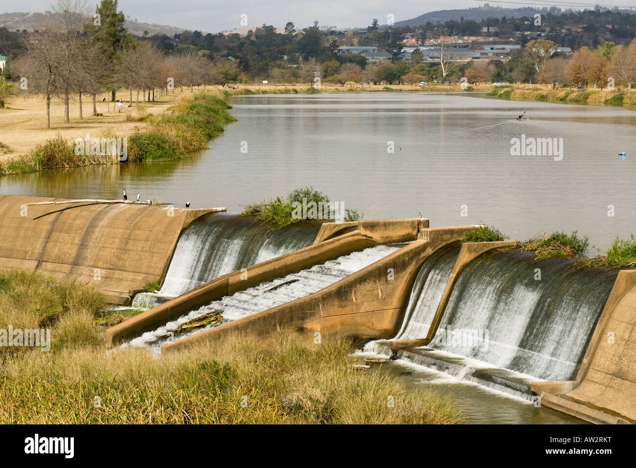 Camps Drift recreation area on the Duzi river Pietermaritzburg Stock ...