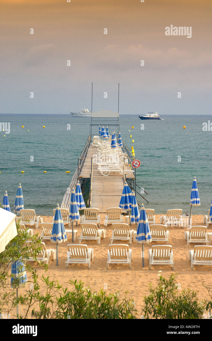 Beach of Cannes France French Riviera Stock Photo - Alamy