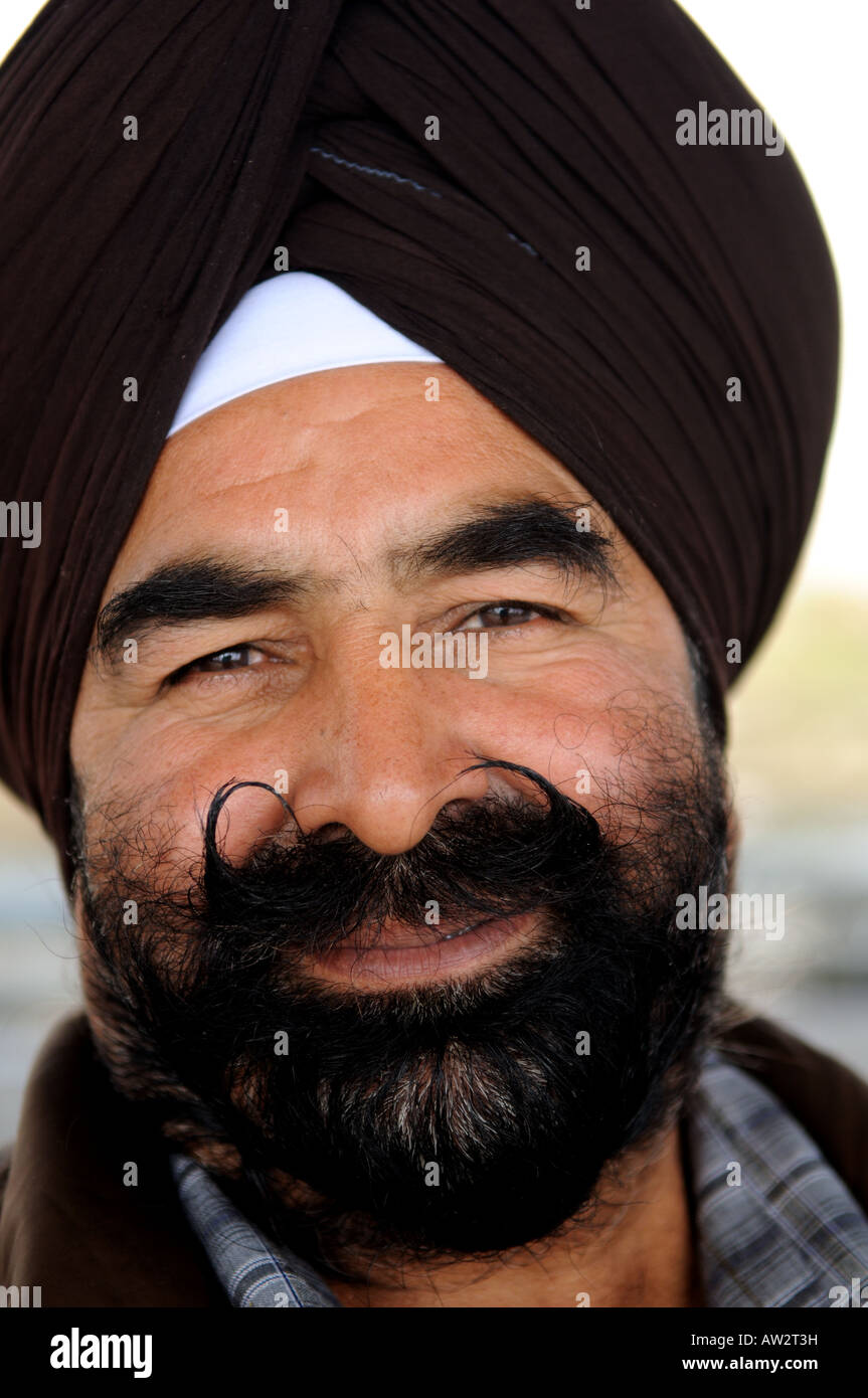 Portrait of a Sikh man taken in Amritsar India Stock Photo - Alamy