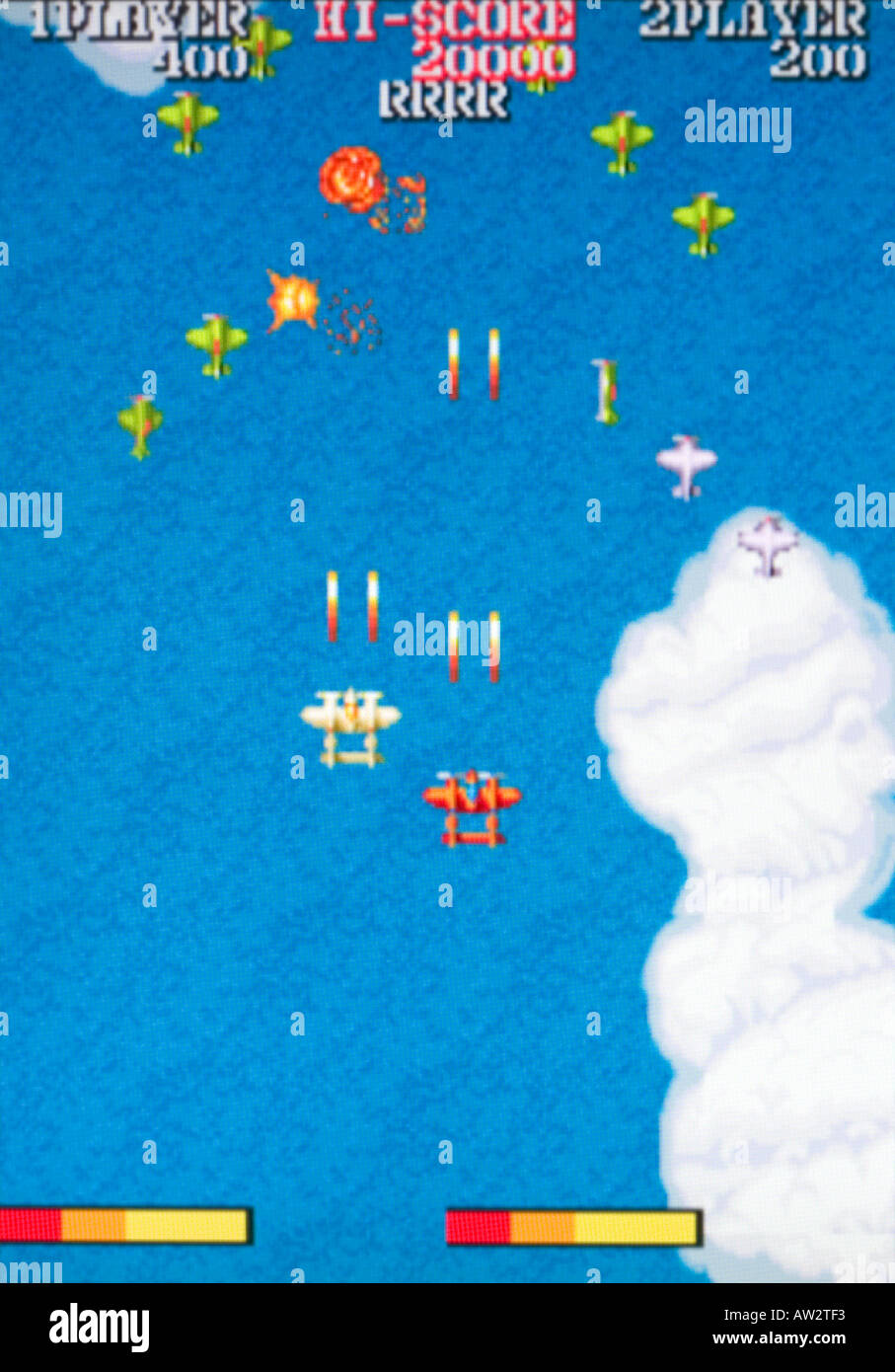 1943 The Battle of Midway Capcom Vintage arcade videogame screen shot ...