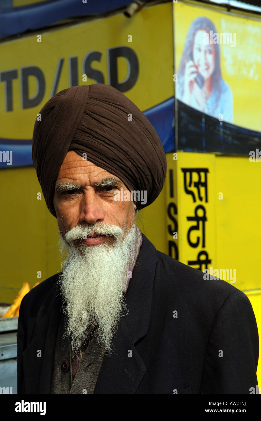 Portrait of a Sikh man taken in Amritsar Punjab India Stock Photo - Alamy