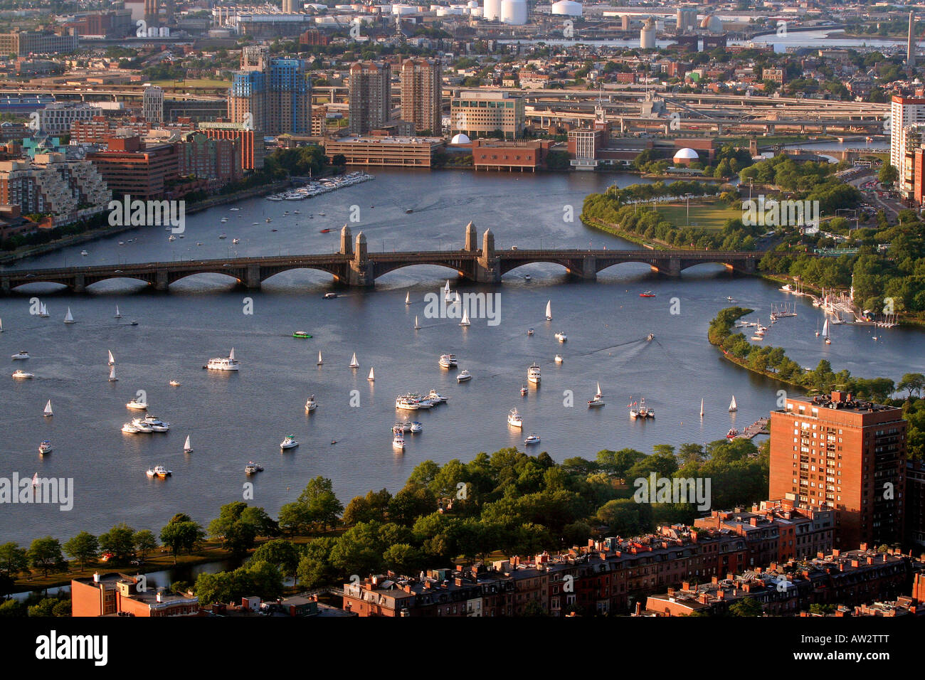 Aerial view of Beacon Hill Boston Massachusetts Stock Photo - Alamy