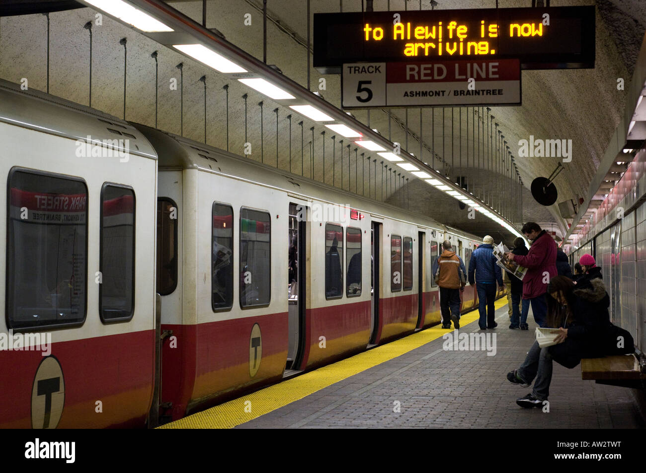 Boston subway hi-res stock photography and images - Alamy
