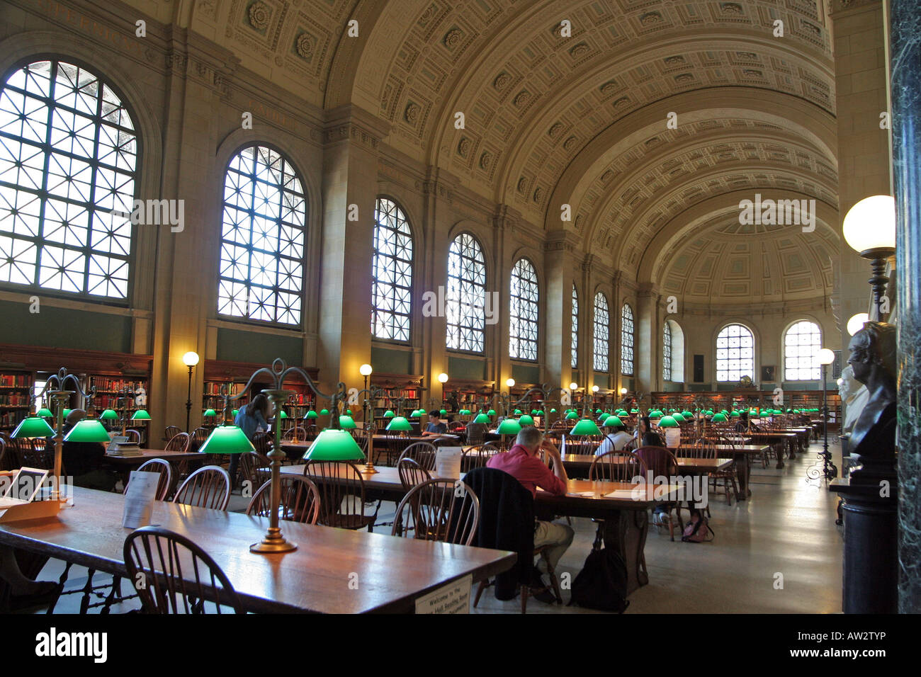 Boston public library hall hi-res stock photography and images - Alamy