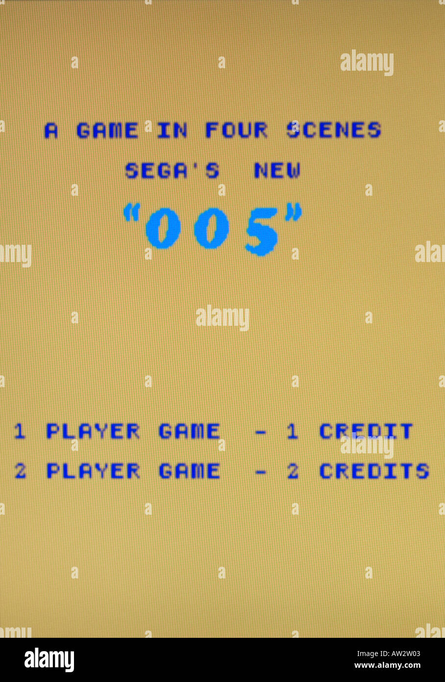 005 Sega Vintage arcade videogame screen shot - EDITORIAL USE ONLY ...