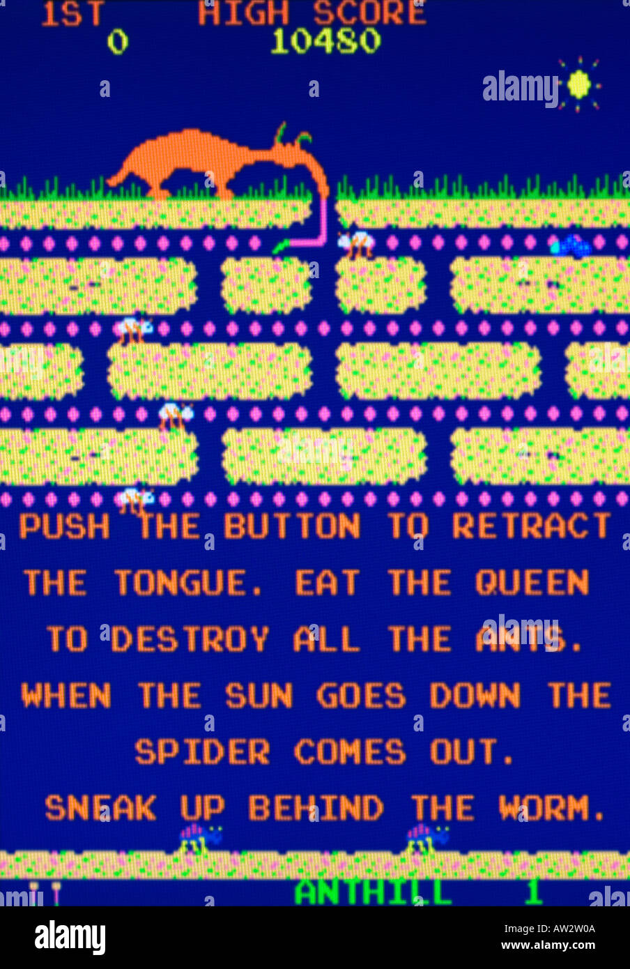 Anteater Tago Electronics 1982 Vintage arcade videogame screen shot ...