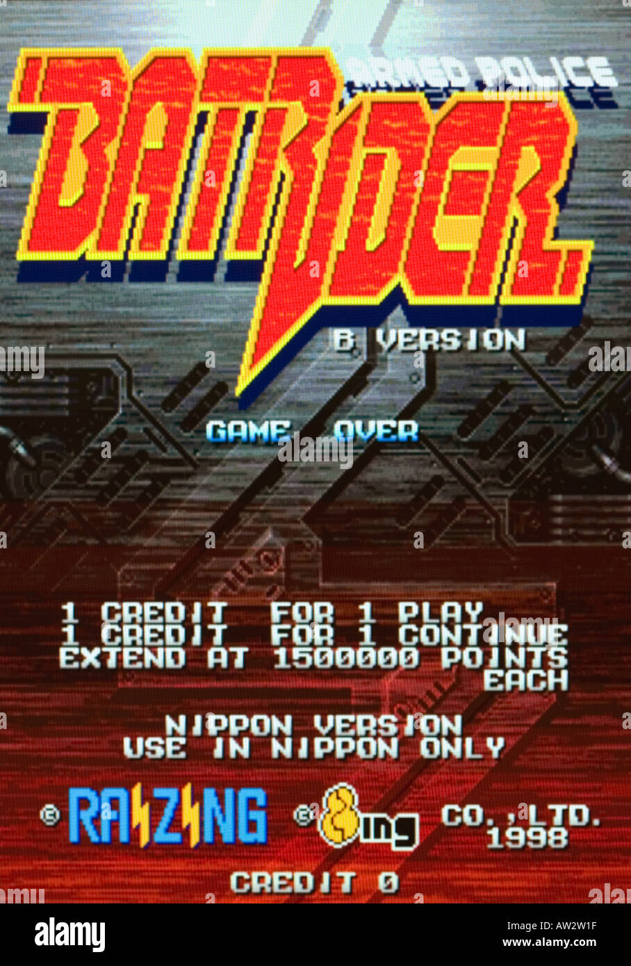 Armed Police Batrider Raizing 1998 Vintage arcade videogame screen shot ...