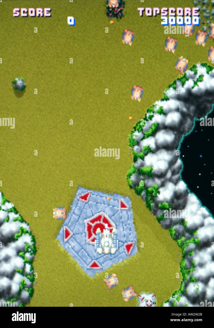 Assault Namco 1988 Vintage arcade videogame screen shot - EDITORIAL USE ...