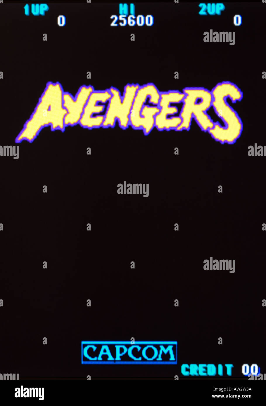 Avengers Capcom Vintage arcade videogame screen shot - EDITORIAL USE ...
