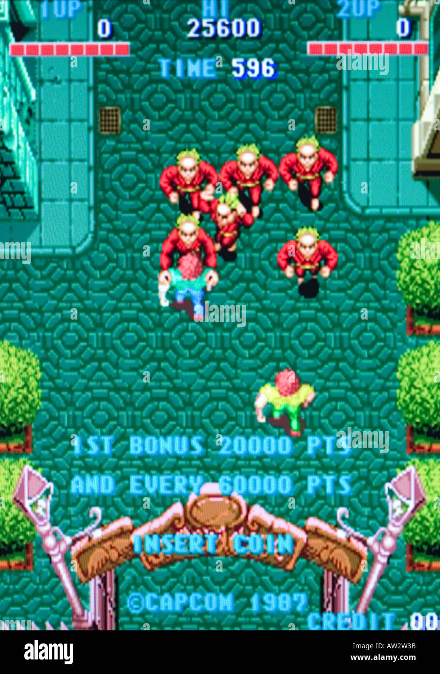 Avengers Capcom Vintage arcade videogame screen shot - EDITORIAL USE ONLY Stock Photo - Alamy