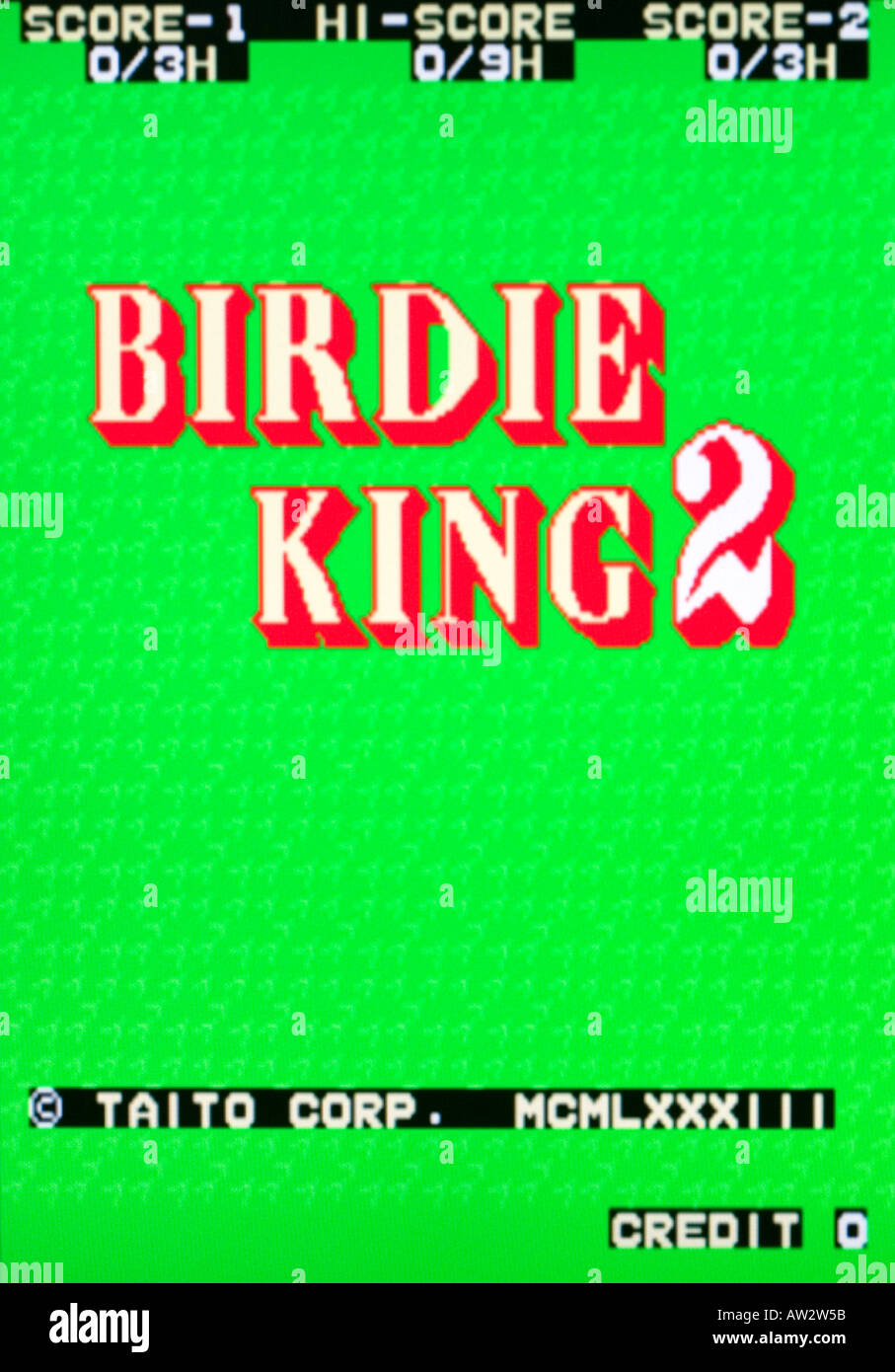 Birdie King 2 Taito 1983 Vintage arcade videogame screen shot ...