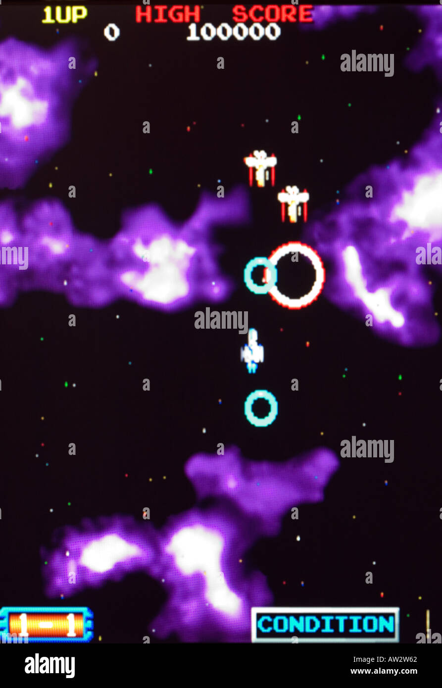 Blast Off Namco 1989 Vintage arcade videogame screen shot - EDITORIAL ...