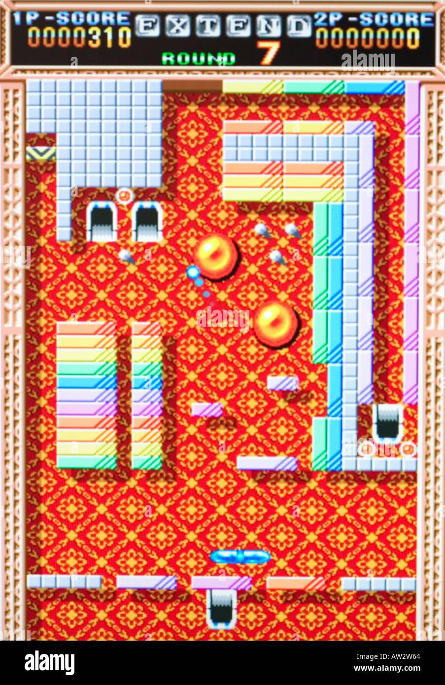 Block Block Capcom Vintage arcade videogame screen shot - EDITORIAL USE ...