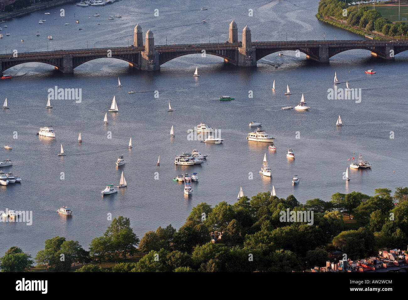 Aerial view of Beacon Hill Boston Massachusetts Stock Photo - Alamy