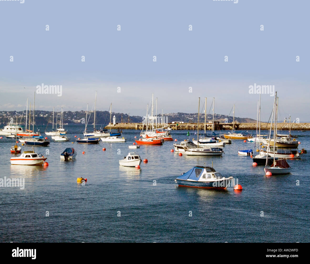 england the west country DEVON brixham harbour port holiday resort ...