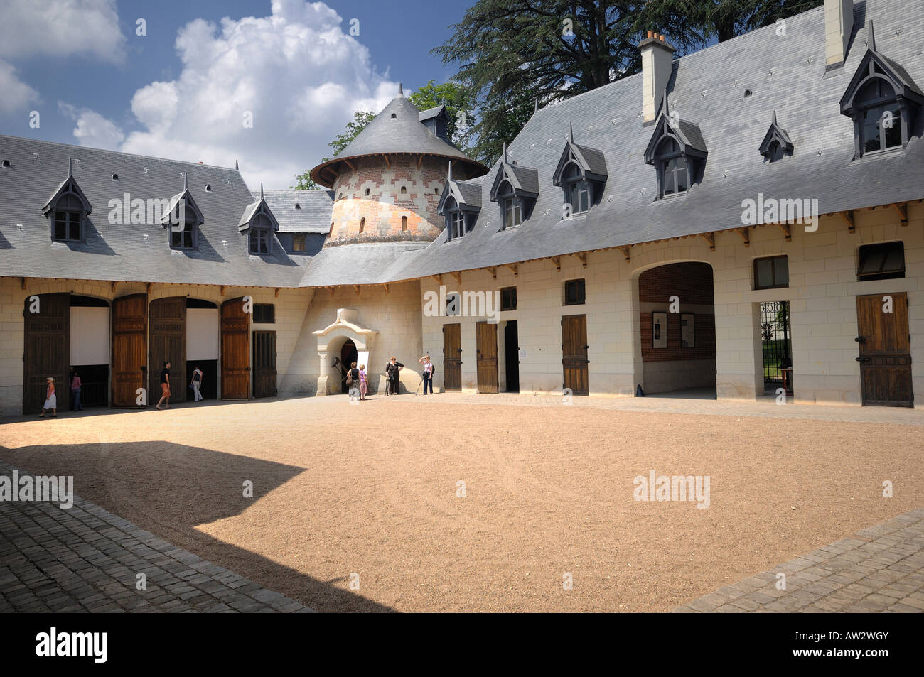 stable of french Chaumont castle Stock Photo - Alamy