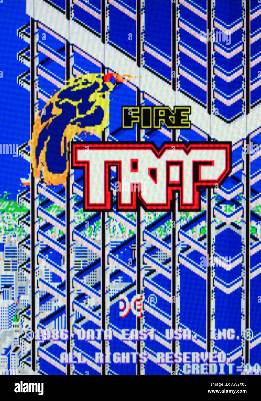 Fire Trap Data East 1986 Vintage arcade videogame screen shot ...