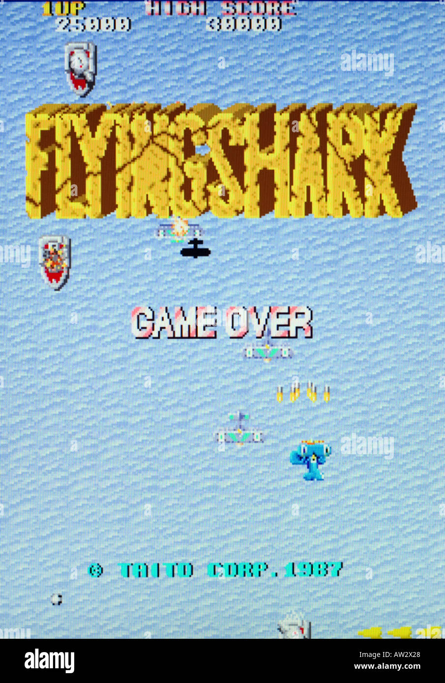 Flying Shark Taito 1987 Vintage arcade videogame screen shot ...