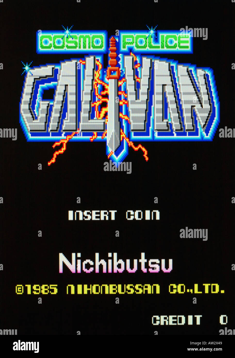 Galivan Cosmo Police Nihon Bussan Nichibutsu 1985 Vintage arcade videogame screen shot ...