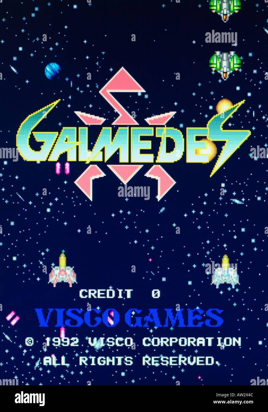 Galmedes Visco Corporation 1992 Vintage arcade videogame screen shot ...