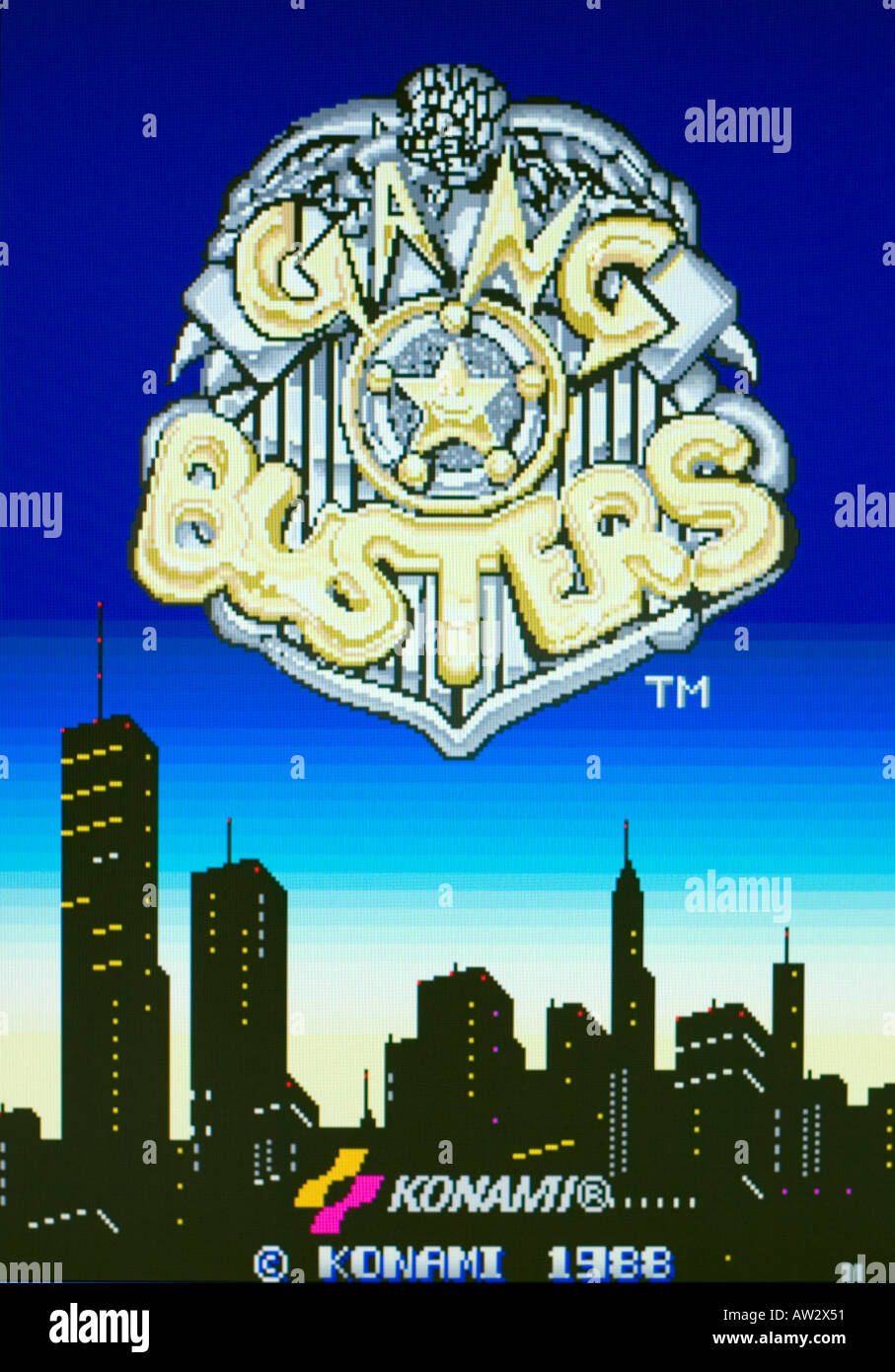 Gang Busters Konami 1988 Vintage arcade videogame screen shot ...