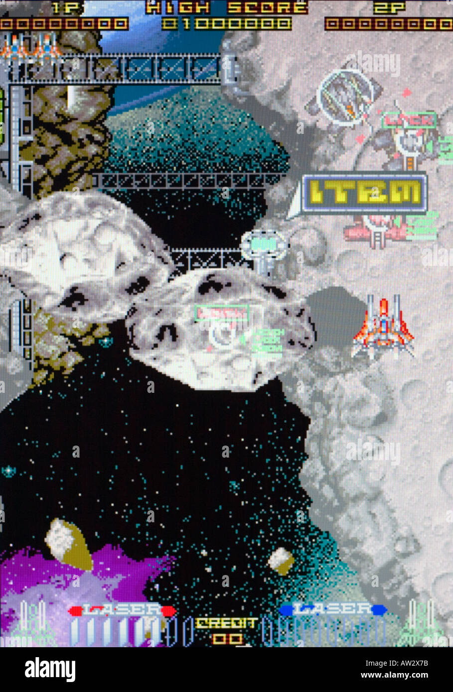 Gunlock Taito 1993 Vintage arcade videogame screen shot - EDITORIAL USE ...